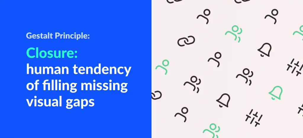 Gestalt Principle: Closure (how our brains fill in the missing visual ...