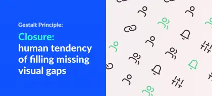 Gestalt Principle: Closure (how our brains fill in the missing visual ...