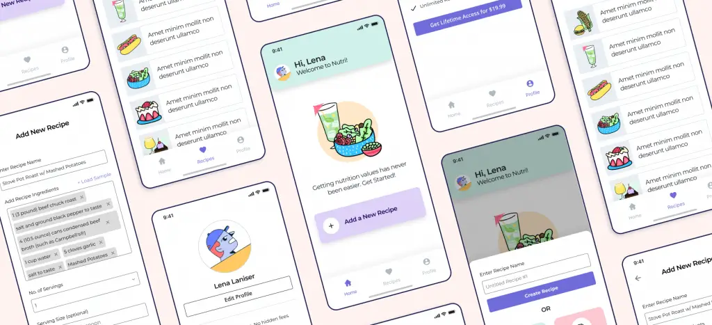 Nutri App for Automated Nutrition Value[Case Study] - ux360.design