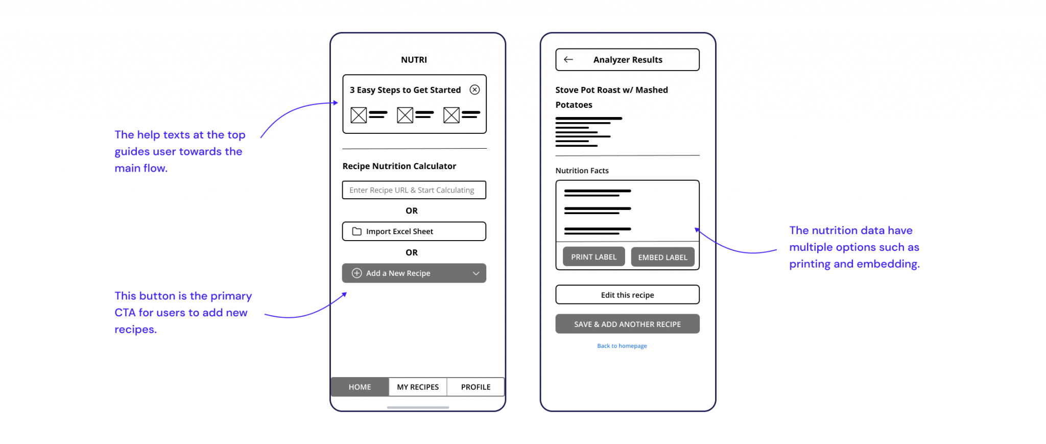 Nutri App for Automated Nutrition Value[Case Study] - ux360.design